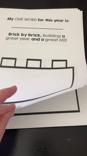 Brick by Brick: LEGO Growth Mindset and One Word for Kids | TPT