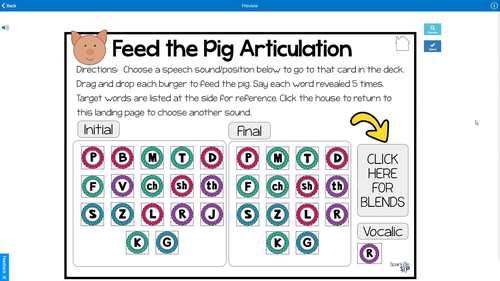 Feed the Pig Articulation Boom Cards™️ for Speech Therapy | TPT