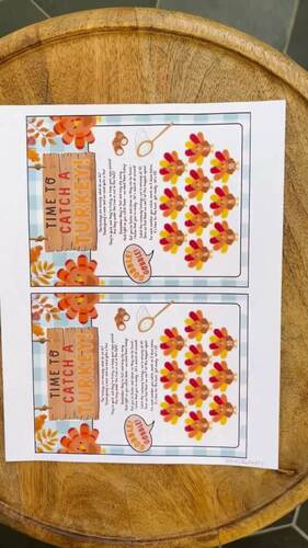 Printable Turkey Scavenger Hunt | Thanksgiving Kids Activity | Number ...