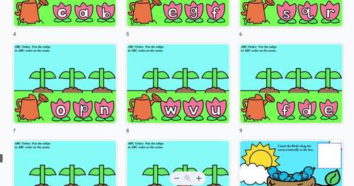 Pre-K Digital & Print Activities - Monthly - April by Sarah Waltz Education