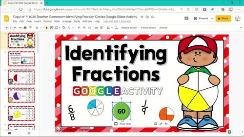 Identifying Fractions Google Activity by Teacher Gameroom | TpT