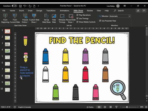 Back to School Digital Hide and Seek | Letters Numbers Shapes Colors