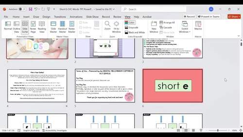 Phonics Digital Decoding & Blending Board - Short E CVC Words ...