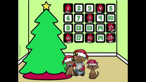 Numbers 1-20: Missing Numbers for Google Slides-Holidays and Seasons