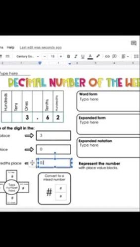 Number of the Day | Number of the Week 4th Grade Place Value 4.2B 4.2D 4.2E