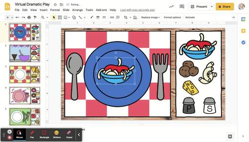 Digital Dramatic Play for Virtual Kindergarten with Google Slides™ or PP