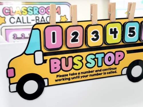 Kinder Brights Editable Classroom Decor Bundle, Primary Grade Management