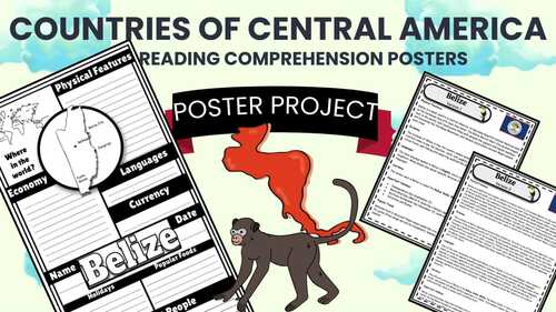 Belize Reading Comprehension Central America Countries Fun Facts & Research