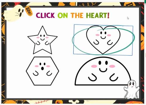 Halloween Math 2D Shapes Recognition Boom Cards Digital Math Centers