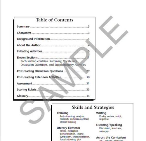 The Five People You Meet in Heaven Novel Units® Teacher Guide Novel Study