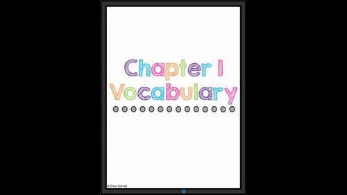 Go Math! Chapters 1-12 Kindergarten Vocabulary Cards by Erica Gorrell