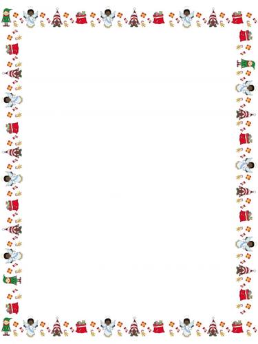 Christmas Borders Paper Frames for Printable Worksheets, Crafts ...