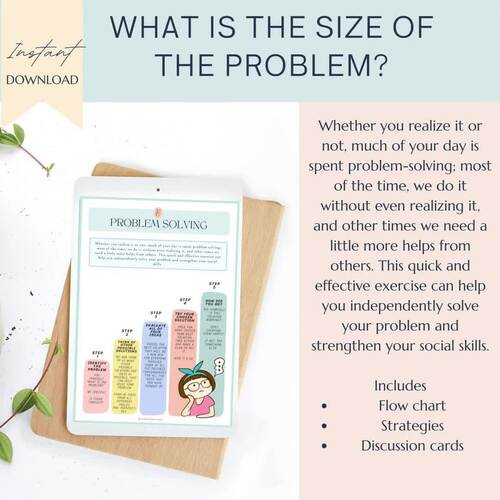 The size of the problem. Problem solving. Self-regulation coping skills ...