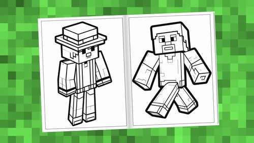 16 Printable Minecraft Coloring Pages For Kids & Adults, Video Game ...