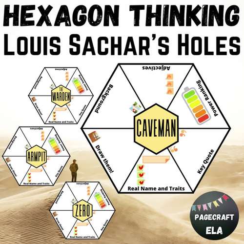 Louis Sachar's Holes Hexagonal Thinking Diagram Activity Pieces | TpT
