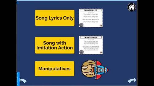 Space Themed Song for Attributes and Opposites: Boom + Printable