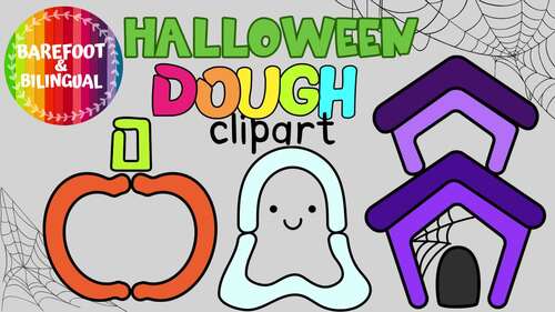Halloween Dough Clipart | Outlines for Halloween Dough Mats & Fine ...
