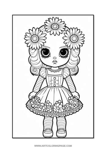 Discover Artistic Excellence with Gothic Doll Best Coloring Pages Vol 8!