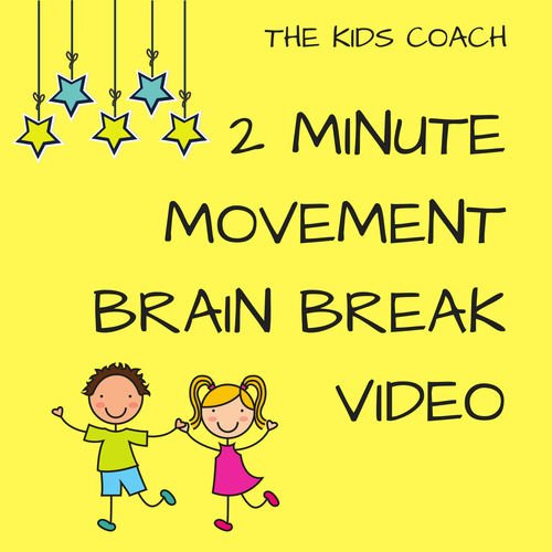 2 Minute Movement Brain Break Video - Just press PLAY! by The Kids Coach