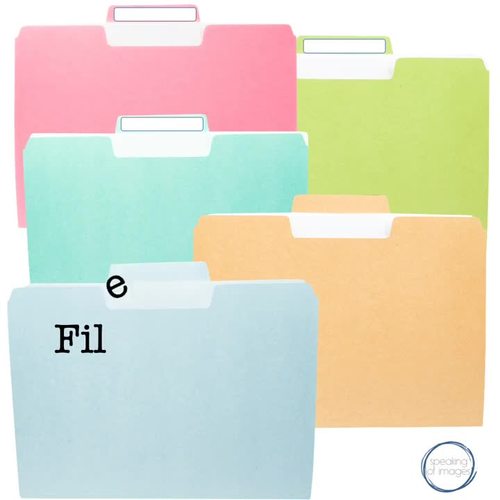 File Folders Real Photo Clipart for Covers Thumbnails Previews | Social ...