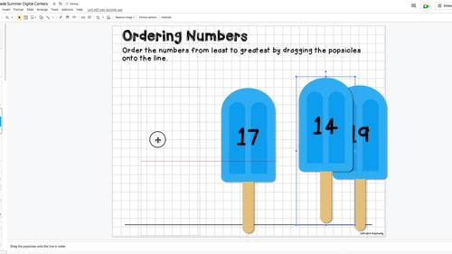 Summer Themed First Grade Digital Math Centers by Kristin Kennedy