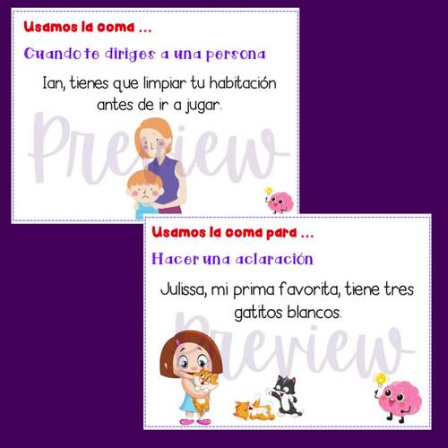 Comas - Uso de las coma- Presentación PowerPoint | TPT