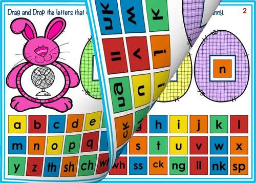 Easter Build a Word with Short Vowels Digital BOOM Cards | TPT