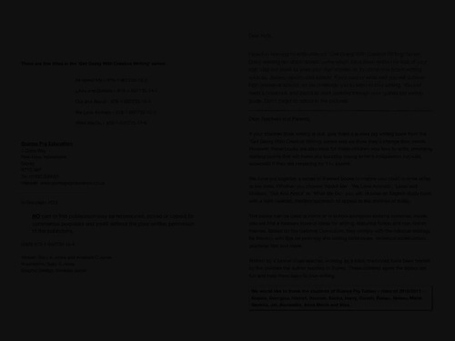 Out And About: Get Going With Creative Writing (US Eng Edition) Grades 2-8