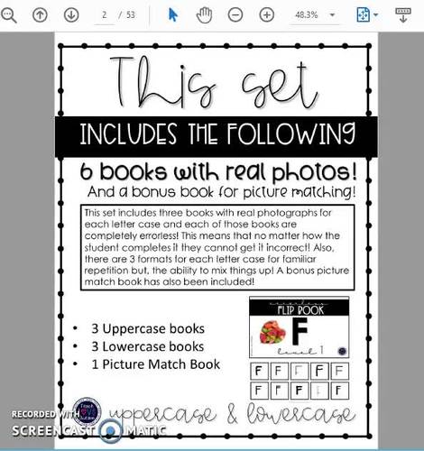 Alphabet Adapted Books for Letter F with Real Photos by Teach Love Autism