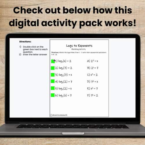 Algebra 2 DIGITAL Review Activity Packet (12 Interactive Activities)