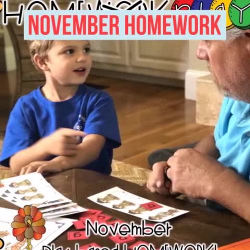Homework PLAY Activities for November by Kim Adsit and Adam Peterson