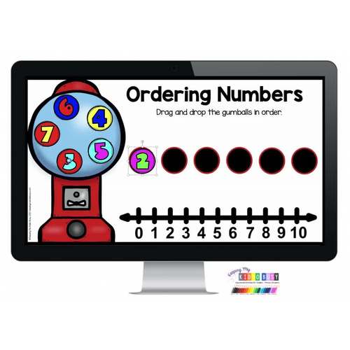 Ordering Numbers - Digital Centers - Phonics - Google Slides and PowerPoint