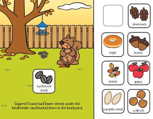 Squirrel Gets Ready for Winter | Interactive Book | Hoarding | Hibernation