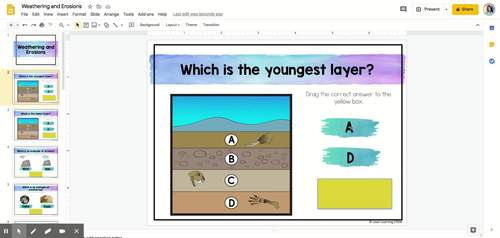Weathering Erosions Task Cards 4-ESS2-1 Review Activity Games Earth ...