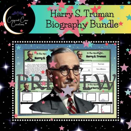 President Harry S. Truman Biography Bundle Research Project | TPT