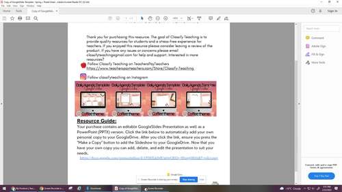 Daily Agenda Template *Includes GoogleSlides and PowerPoint versions*