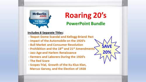 Roaring 20's PowerPoint Bundle by MrBerlin | Teachers Pay Teachers