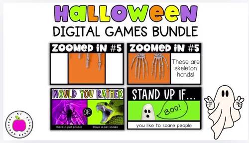 Digital Halloween Activities and Games Bundle | Halloween Party | TPT
