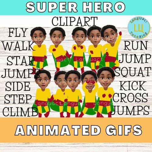 Superhero kids clipart by Teachers Resource Store | TPT