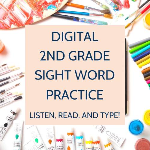 Digital Activities Second Grade Sight Words Activity by Crafty Curriculum
