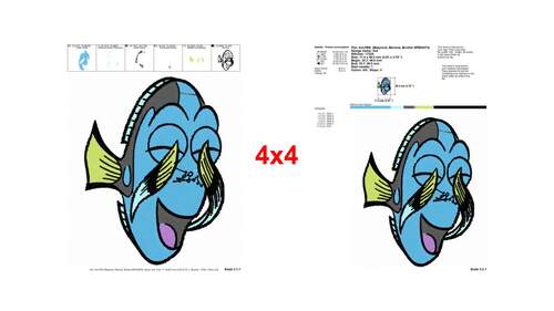 Finding Dory - Dory The Blue Tang Fish - Various Swimming Expressions ...