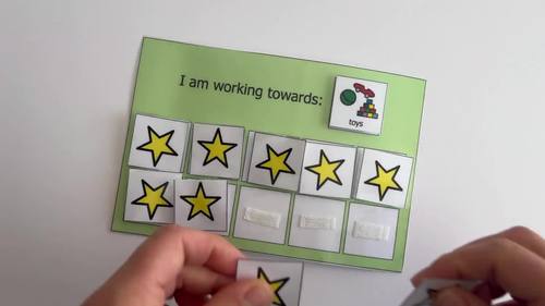 Positive Behaviour Token Rewards Chart for Autism and Special Education