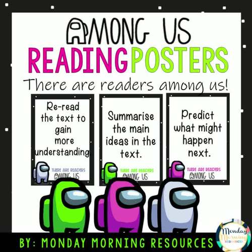 Reading Strategy Posters - There are Readers Among Us theme - Classroom Set