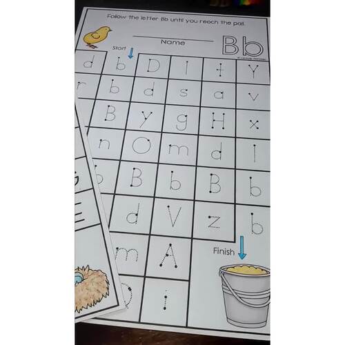 Spring Alphabet Handwriting Practice | Uppercase Lowercase Letter ...