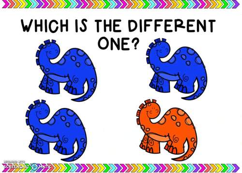 Find the Different Boom Cards™ Distance Learning Basic Concepts | TPT