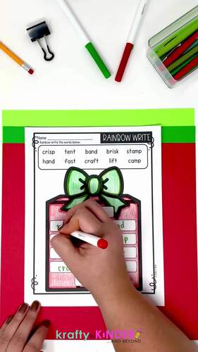 December Spelling Worksheets and Spelling Practice Activities for ANY ...