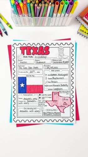 50 United States and Capitals Research Project, Symbols Landmarks ...