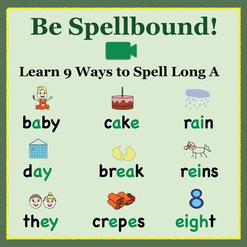 Learn to Spell the Long A Sound Video by Clever Speller Story Based ...