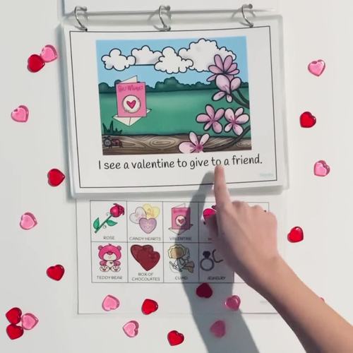 Valentine's Day Themed Interactive Books by The Chattering Speechie