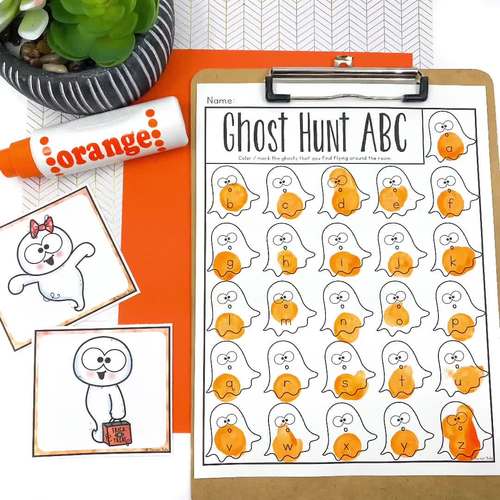 Ghost Letter Hunt for Halloween Literacy Activities - Halloween ...
